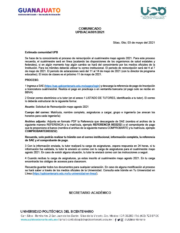 Universidad Politécnica del Bicentenario – Energía UPB