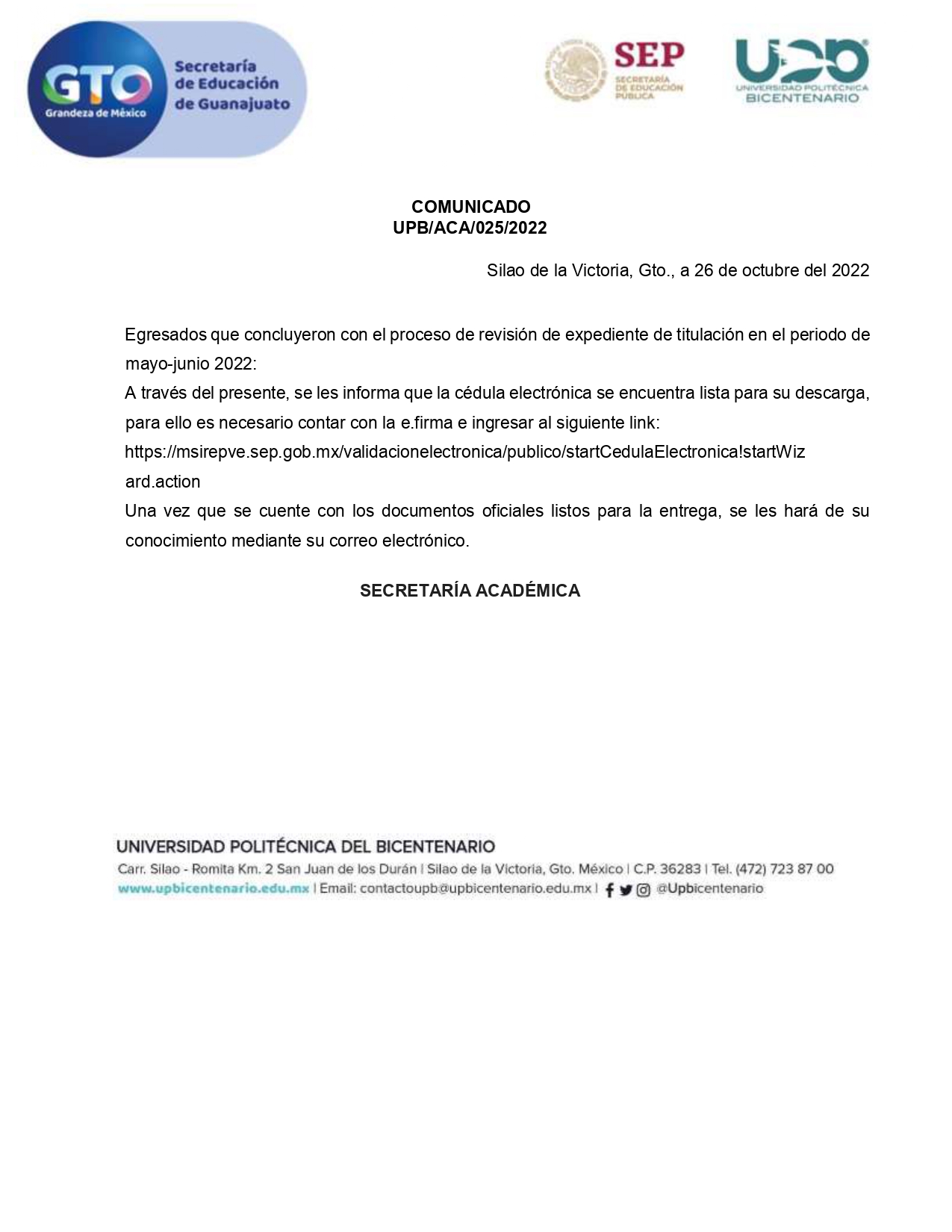 Universidad Politécnica del Bicentenario – Energía UPB